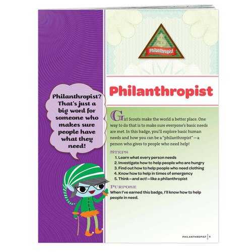 Brownie Philanthropist Pamphlet | Girl Scout Shop