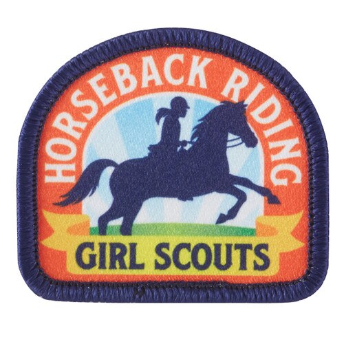 Horseback Riding Sew-On Patch | Girl Scout Shop