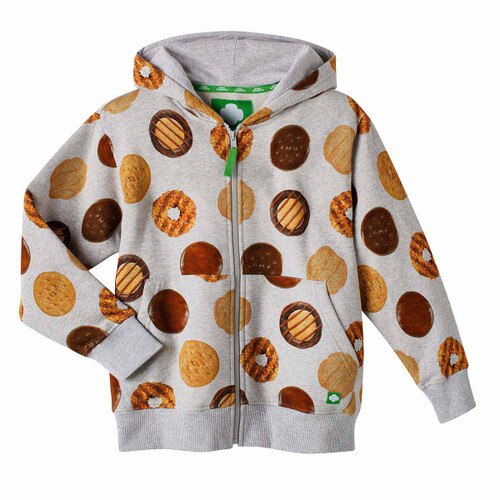 Photo Cookie Zip-Up Hoodie - Girls | Girl Scout Shop